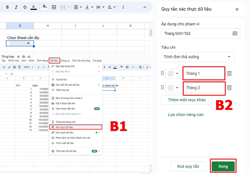 Cách sử dụng hàm IMPORTRANGE lấy dữ liệu trong Google Sheet